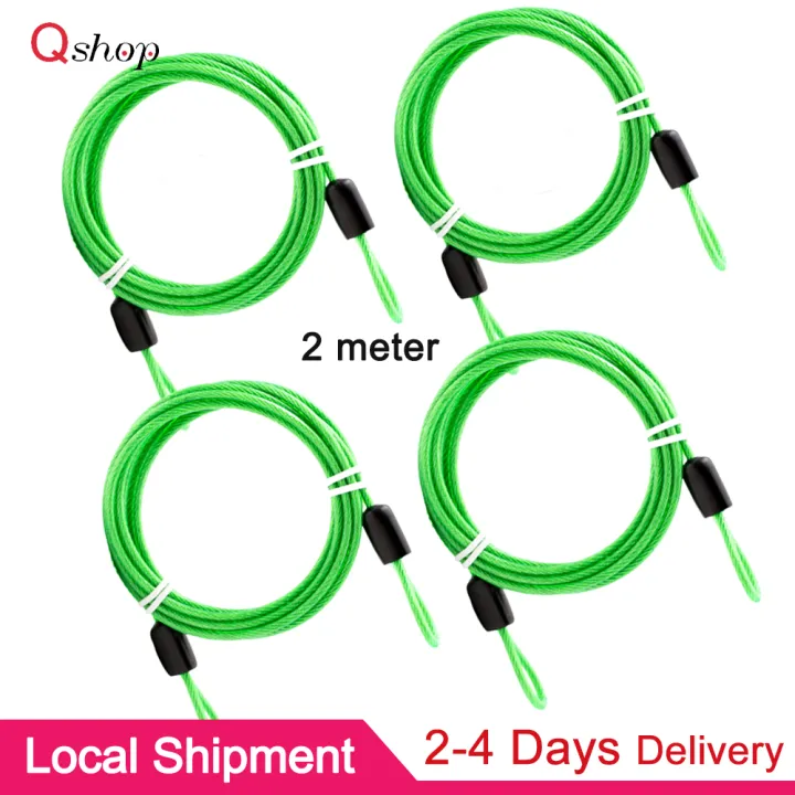 Q-shop Stainless Steel Security Tether Lanyard Kit, Braided Steel ...