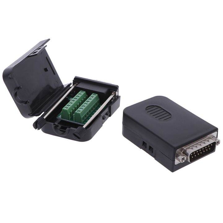 DB15 D SUB 2 Row 15 Pin Plug Breakout Terminals Board Connector ...