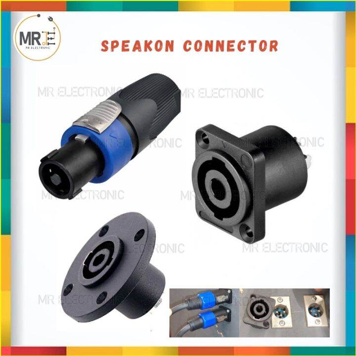 4 Pole Conductor Cable Connector For Speakon / 4Pin Speakon Round or ...