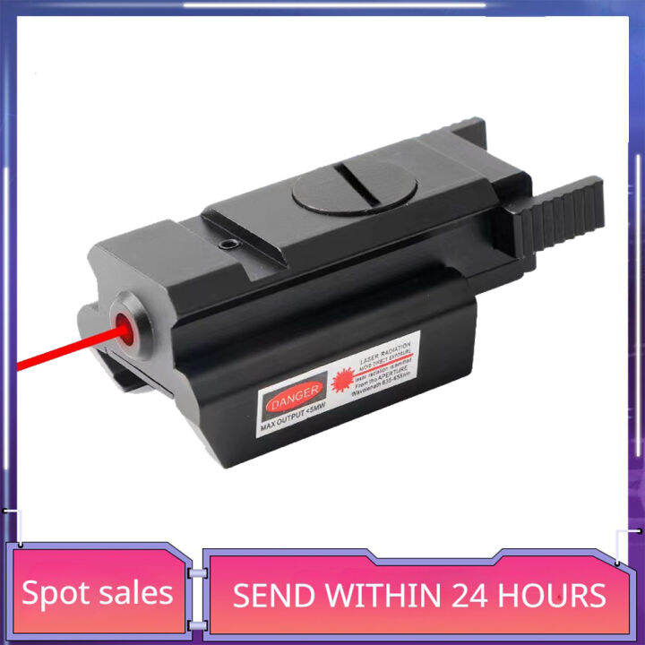 Tactical Metal Hanging Red Laser 20mm 5mw Mini Mira Clamp Remote Laser ...