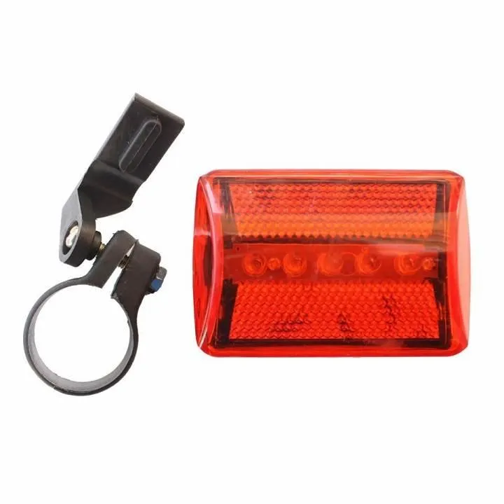 BUYINCOINS 5 LED Bicycle Night Safety Rear Warning Flash Lights Tail ...