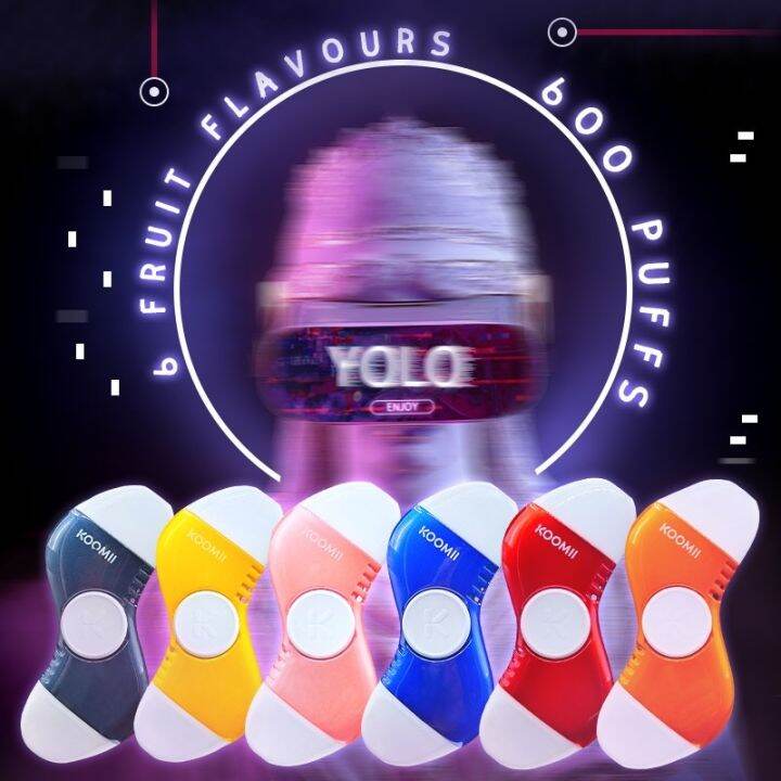 【YOLO】 600 Puffs Disposable Pod Device 5 SALT NIC vape pod Disposable ...