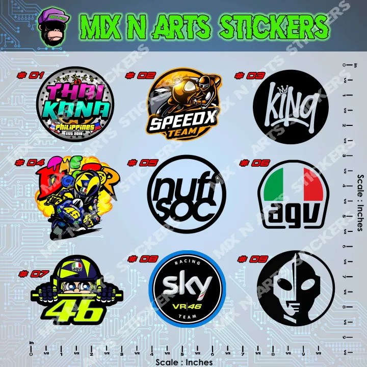 Thai MC Logo 4 Laminated Vinyl Sticker SOLD PER PIECE | Lazada PH