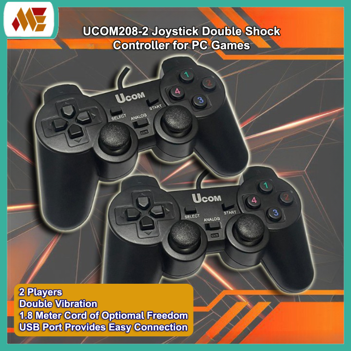 UCOM208-2 Joy Pad / GamePad / Joystick Double Shock Controller for PC Games | Lazada