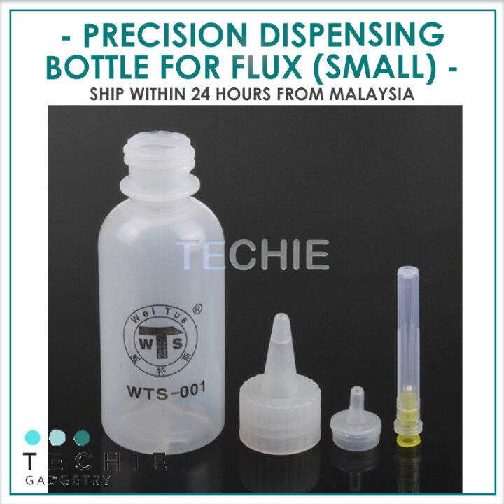 PRECISION DISPENSING BOTTLE FOR FLUX LIQUID FLUX WITH NEEDLE WTS-001 ...