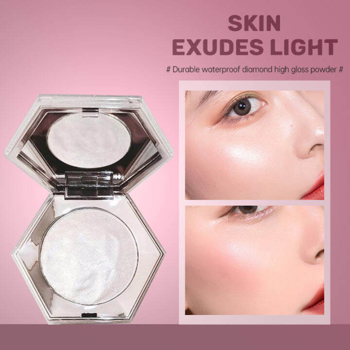 🔥C.three Diamond High Gloss Powder Cake Delicate Pearl-lustre Powder ...