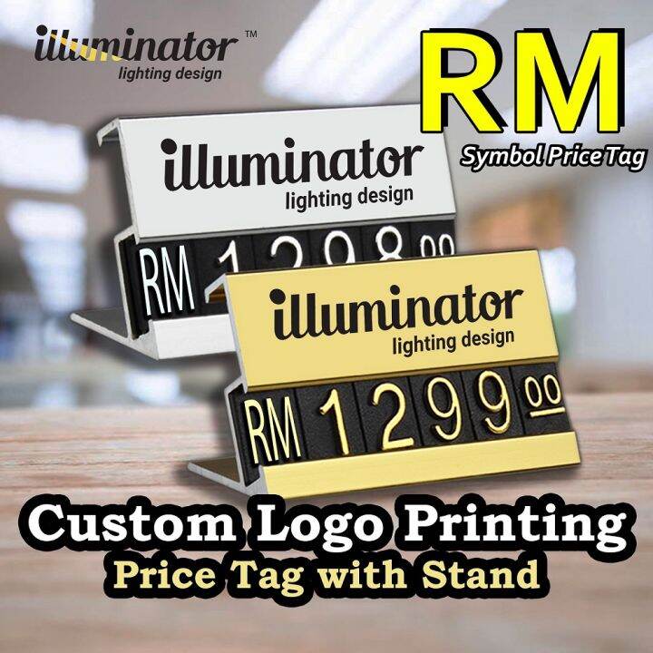 [RM Sign][CustomLogo]Luxury Jewelry Price Tag Aluminum Price Tag Stand ...