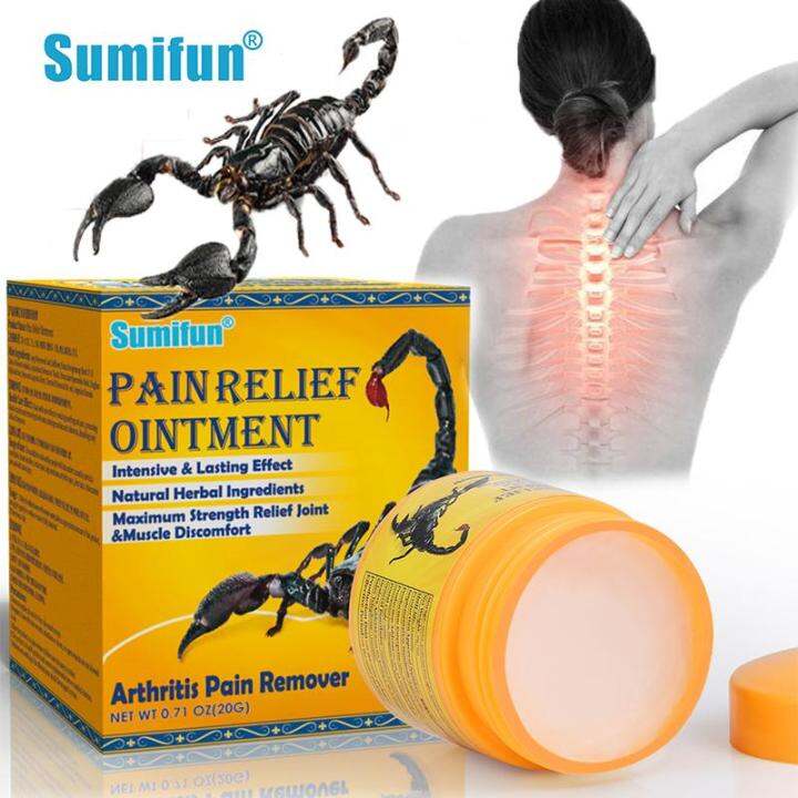 20g/box Sumifun Scorpion Venom Anti Pain Ointment Joint Back Rheumatism Muscle Sprain Analgesic ...