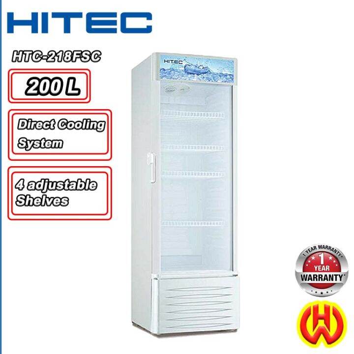HITEC Showcase Display Chiller 200L HTC-218FSC | Lazada