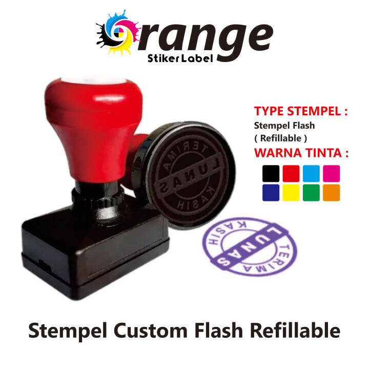 Cetak Stempel Custom, stempel warna, stempel otomatis, stempel flash ...