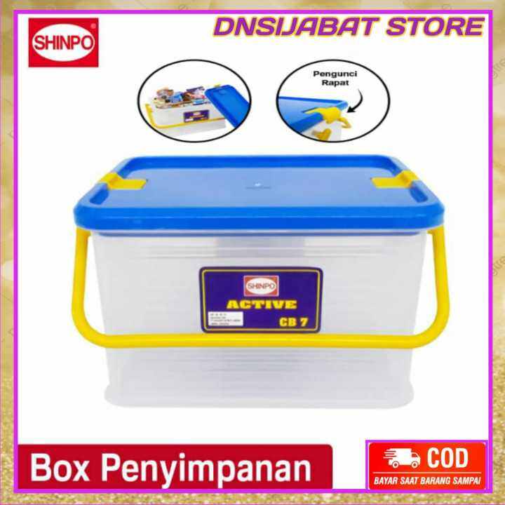 SHINPO Kotak Penyimpanan Kontainer Plastik 7 L Active Container Box ...