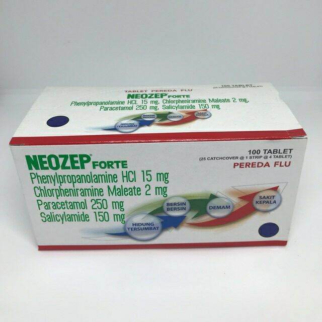 neozep forte 25strip @ 4 tablet | Lazada Indonesia