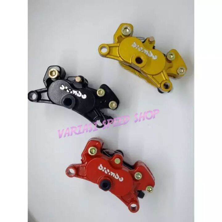 kaliper 4 piston kaliper blembo mini 4p piston warna UNIVERSAL all motor | Lazada Indonesia