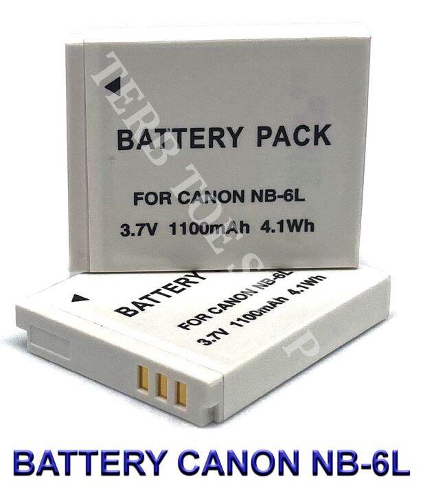 (แพ็คคู่ 2 ชิ้น) NB-6L \ NB6L \ NB-6LH \ NB6LH Camera Battery for Canon แบตเตอรี่กล้องแคนนอน ...