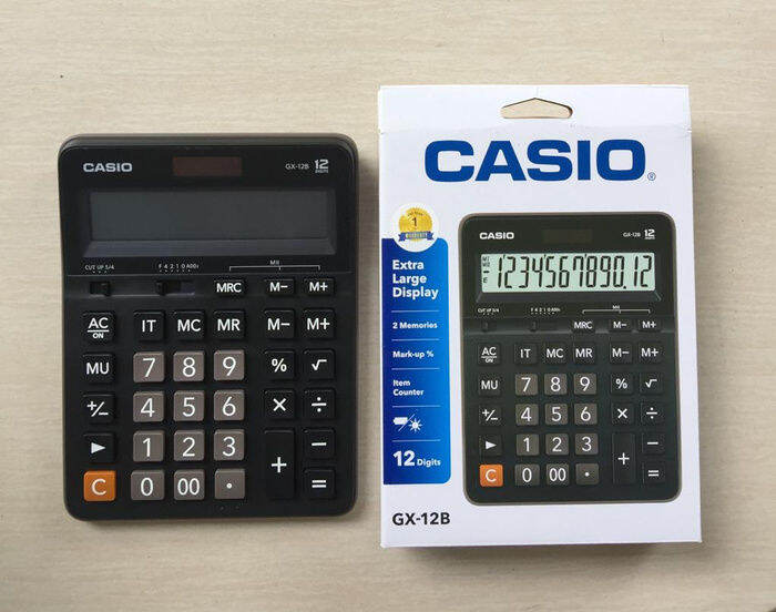 kalkulator calculator casio gx-12B gx 12B | Lazada Indonesia