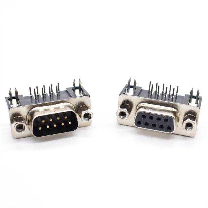 10PCS DB9 Female Male PCB Mount D-Sub 9 pin PCB Connector RS232 ...