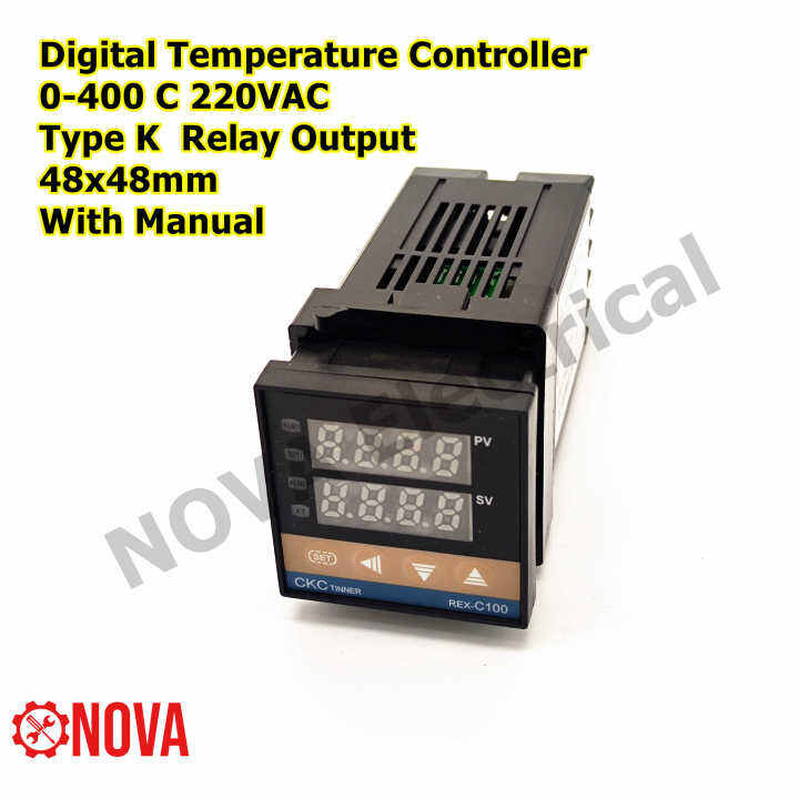 REX C100 Digital Temperature Controller 0-400 C Type K 220VAC | Lazada PH