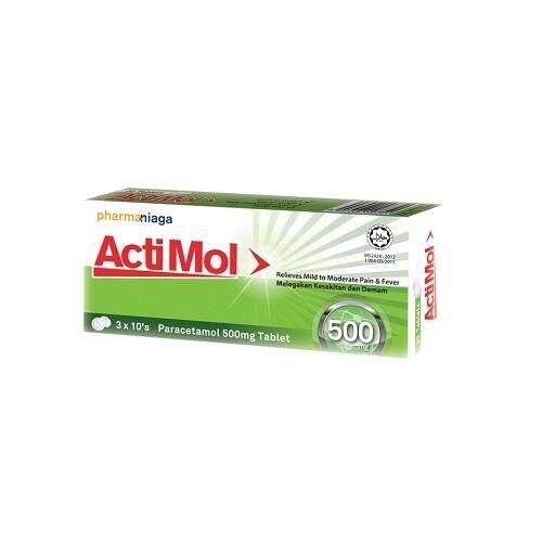 Actimol 500mg paracetamol 100s | Lazada