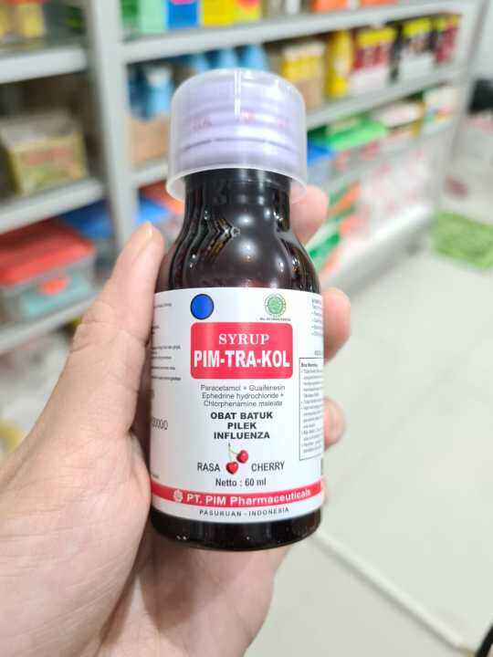 PIMTRAKOL RASA CHERRY 60 ML OBAT BATUK PILEK ANAK / PIM-TRA-KOL / PIM ...
