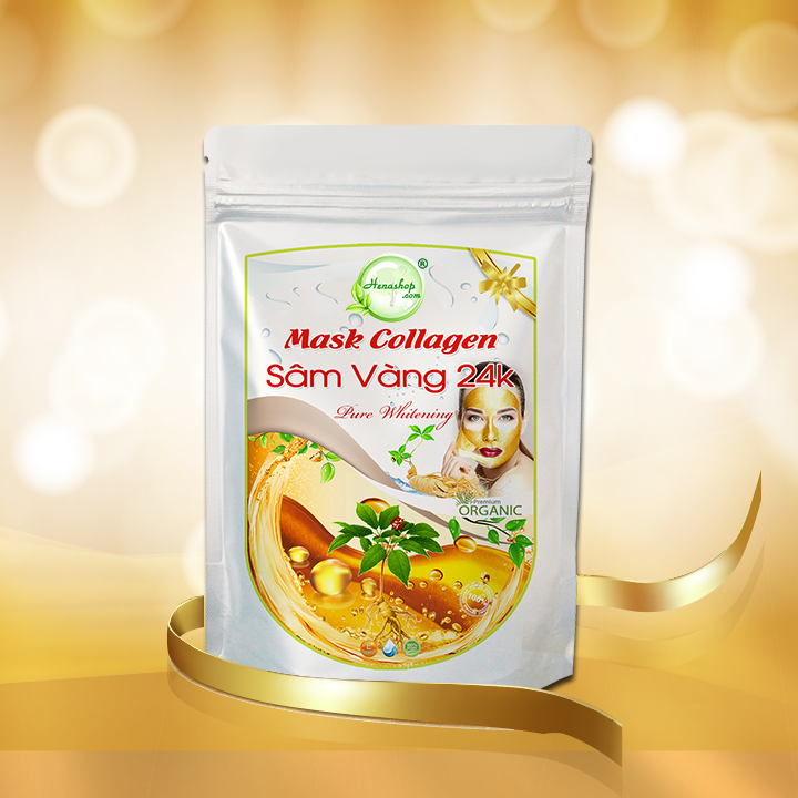 Bột Mặt Nạ Collagen Vàng 24k 100gr - Cải thiện nếp nhăn giảm thâm nám ...