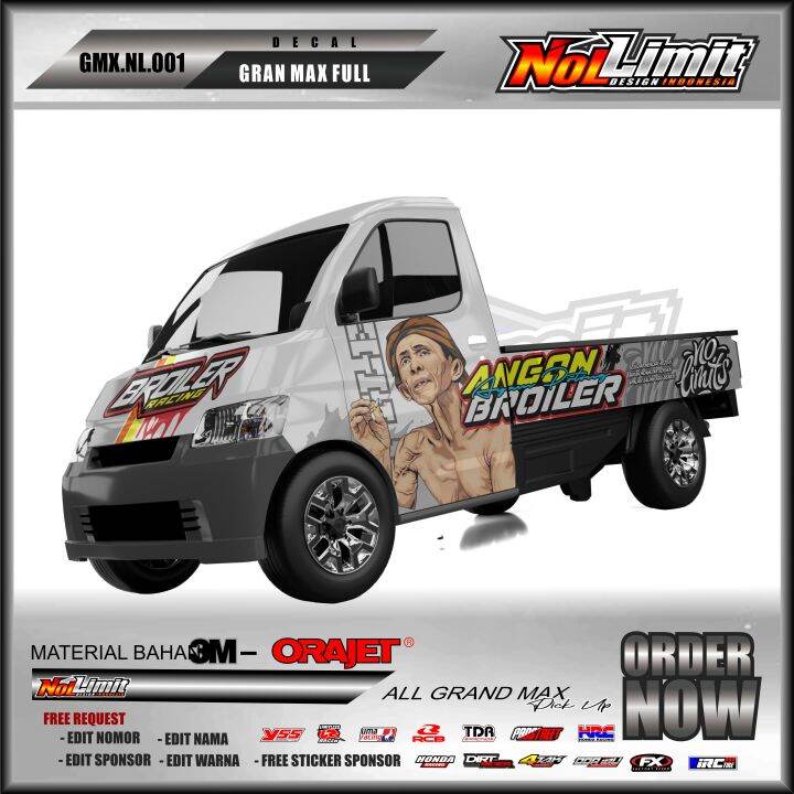 HOT PROMO -- STICKER DECAL FULL BODY GRAND MAX -- STICKER DECAL GRAND MAX FULL BODY MOTIF RACING ...