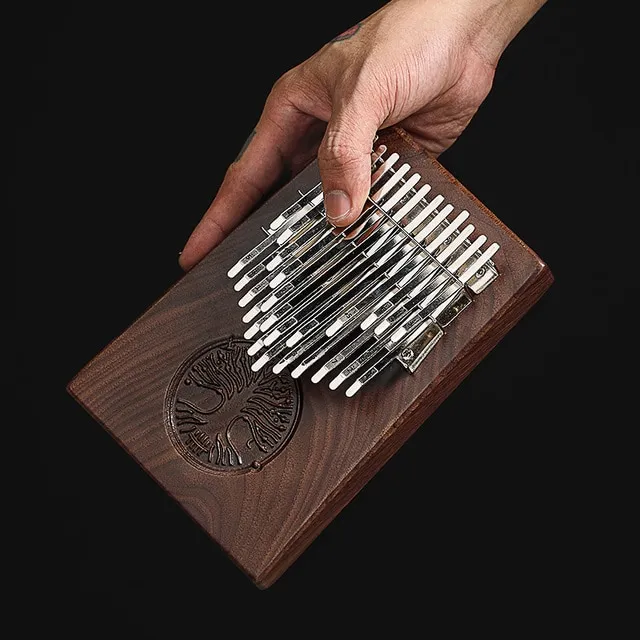 Hluru Kalimba 34 Key Chromatic Two Rows 17 21 24keys Thumb Piano ...