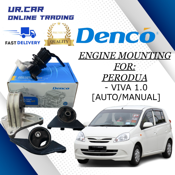 DENCO PERODUA VIVA 1.0 (AUTO / MANUAL) ENGINE MOUNTING KIT SET PREMIUN ...