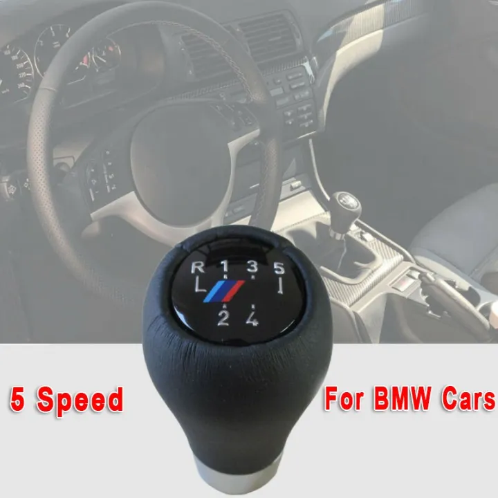 【MOTORCYCLES】5 Speed เกียร์ออโต้เกียร์สติ๊ก Shift Shifter Knob สำหรับ BMW E28 E30 E34 E36 E46 M3 ...