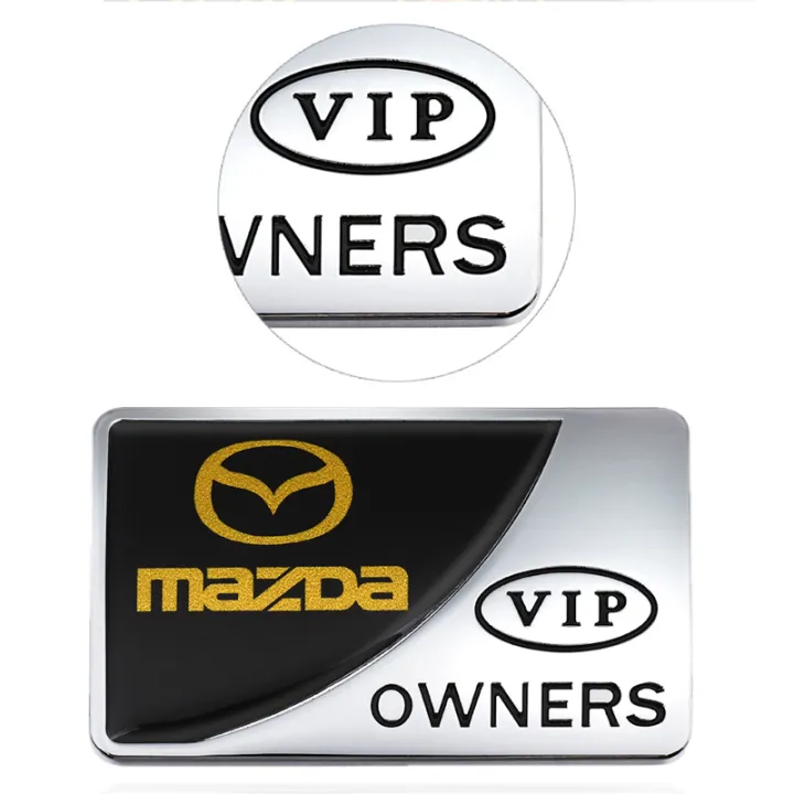 1Piece Car Logo Window Emblem VIP OWNERS Sticker Auto Body Side Trunk ...