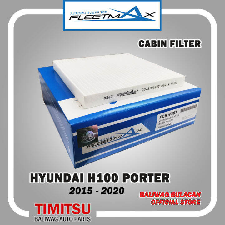 CABIN FILTER HYUNDAI H100 PORTER 2015-2020 PN. FCS 9367 FLEETMAX ...