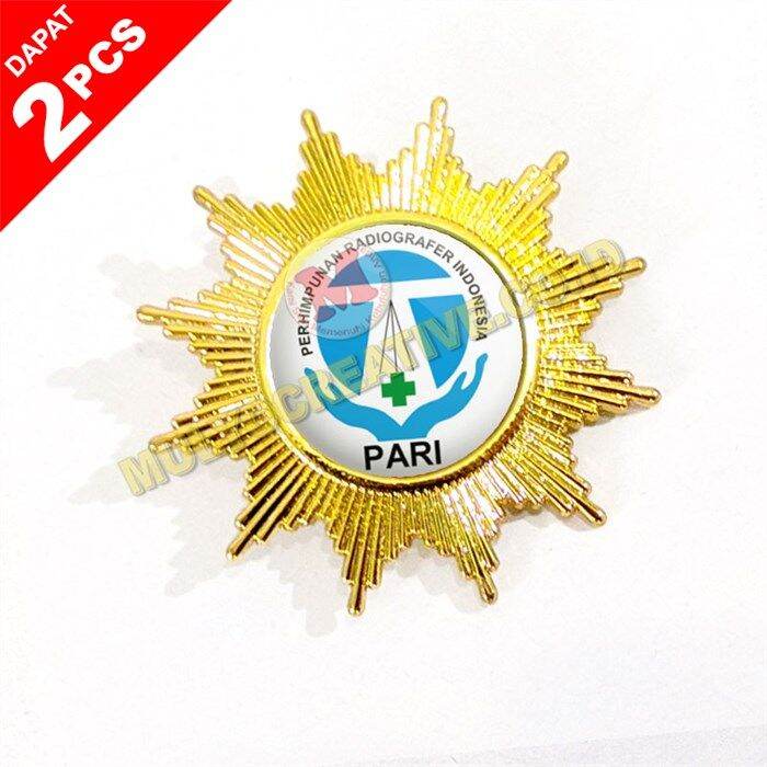 Pin PARI Pin Bros Wing Logo Perhimpunan Radiografer Indonesia / 2pcs ...