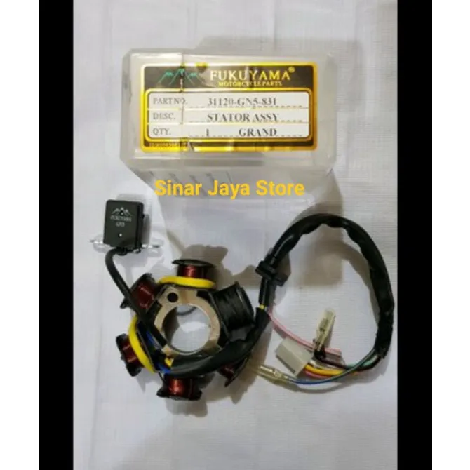 Spull Komplit / Stator Assy Grand + Pulser fukuyama | Lazada Indonesia