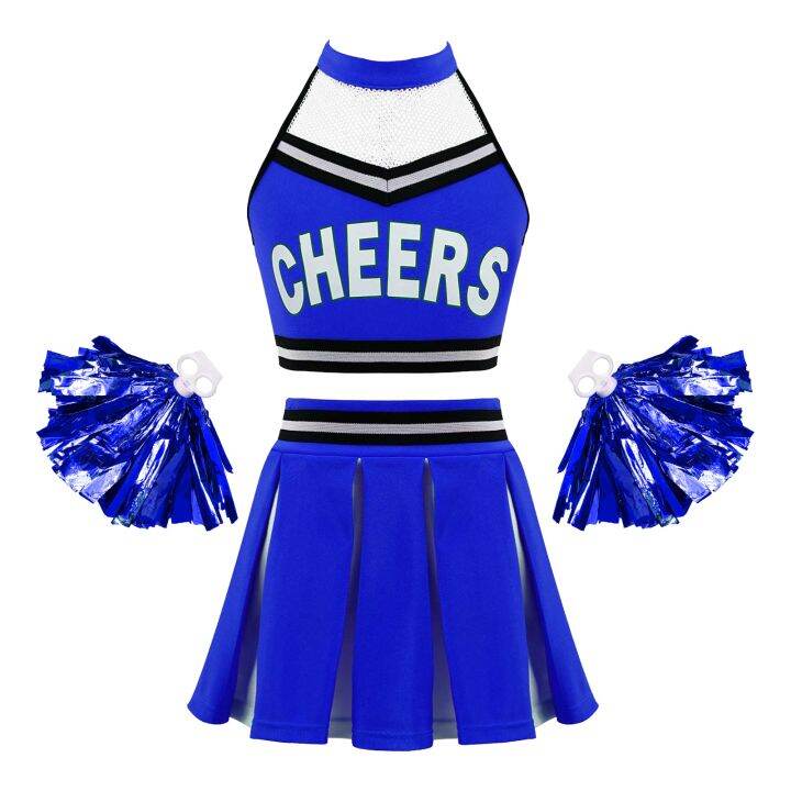 Kids School Girls Cheerleader Uniform Cosplay Costumes Sets For Themed ...