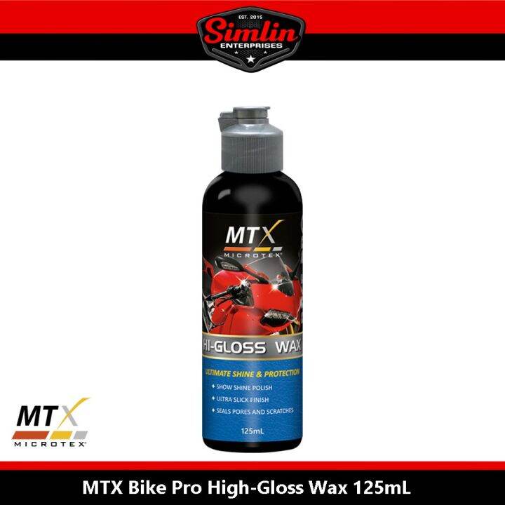 ♤Microtex MTX HI-GLOSS WAX Ultimate Shine Protection Bike PRO Series ...
