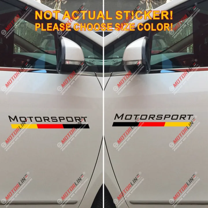 4 Motorsport German Flag Germany Racing Decal Sticker Car Vinyl Pick ...