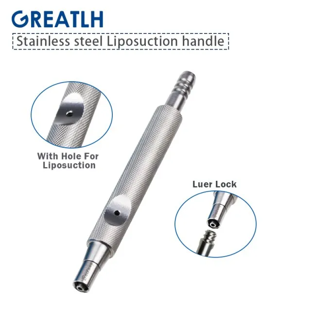 Ophthalmic Eye Instrument Titanium Water Injection Handle Liposuction ...