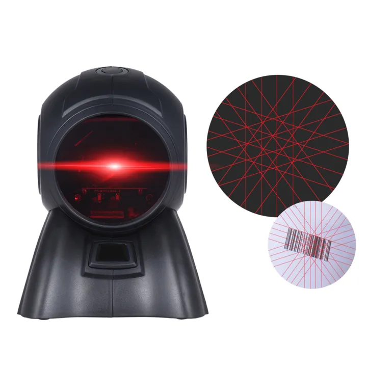 Omni-directional 20 Lines 1D USB Orbit Barcode Scanner Reader Auto ...