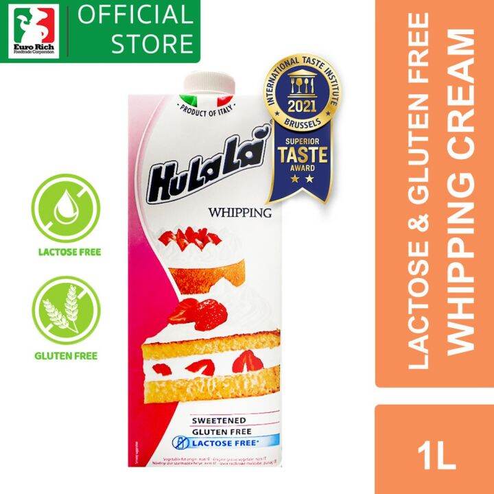 【Food】 Hulala UHT Lactose Free and Gluten Free Whipping Cream 1L ...