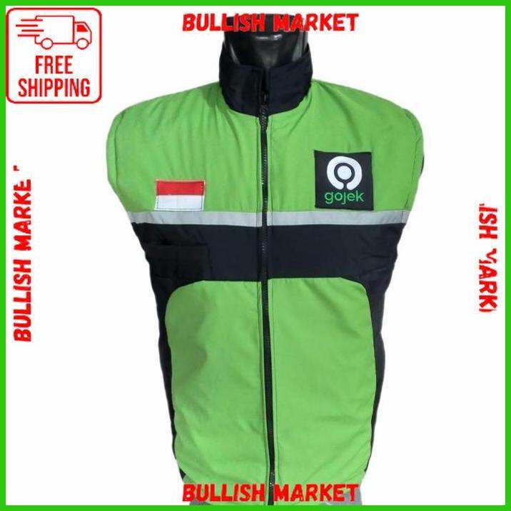 Rompi Gojek Logo Baru Bahan Waterproof Terbaik Dikelasnya | Lazada ...