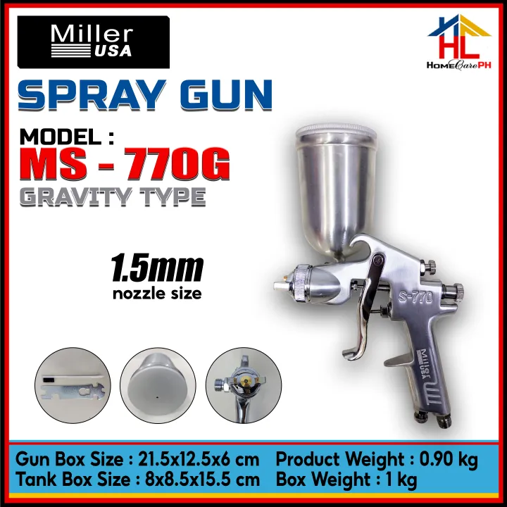 Miller Spray Gun Gravity Type MS-770G | Lazada PH