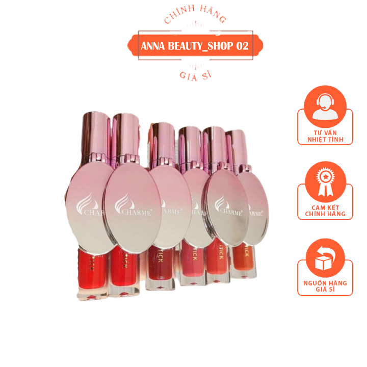 Son Kem Ch.a.r.m.e Velvet Lipstick 6 Màu Và Son Dưỡng Mềm Mại Dưỡng Môi Siêu Xinh | Lazada.vn