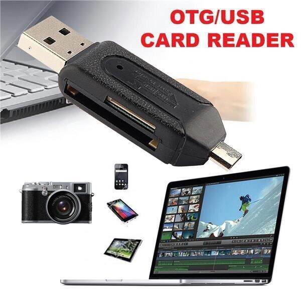 Micro USB OTG dual connector TF+SD multi-function OTG card reader ...
