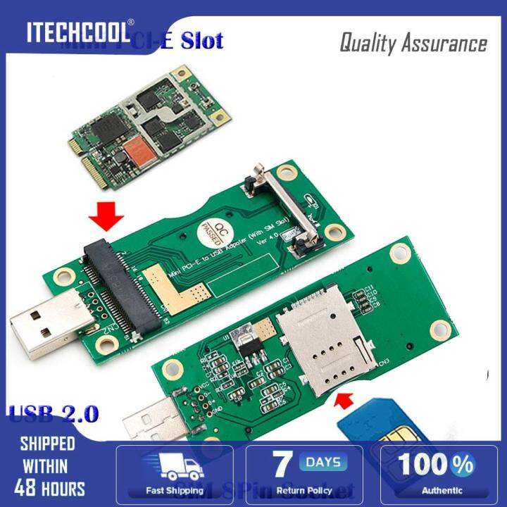 【Original】Mini PCI-E to USB Adapter with SIM 8Pin Card Slot for WWAN ...