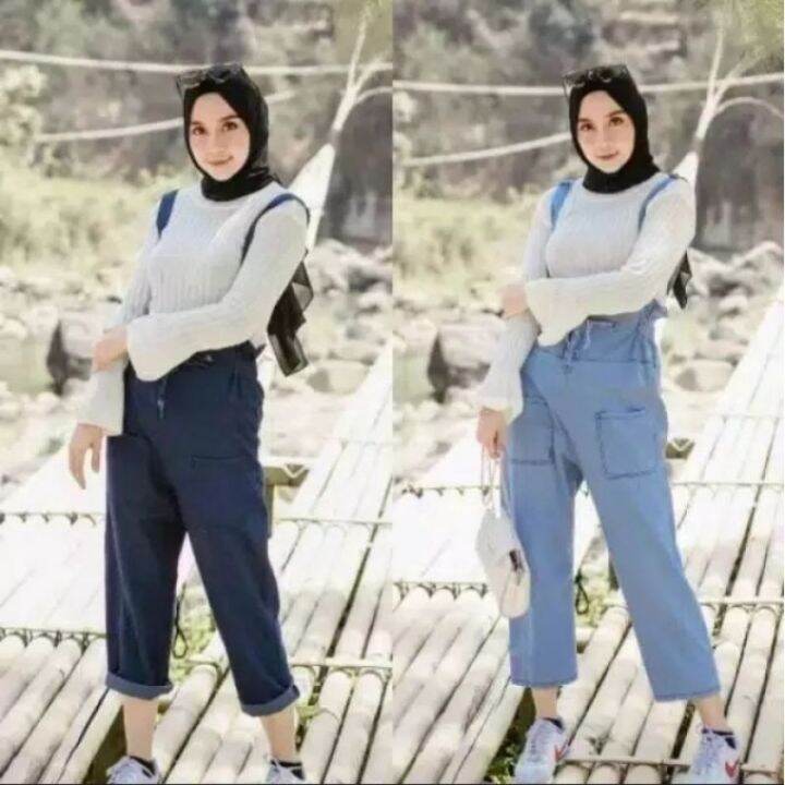 OVERAL KOREA TERBARU KEKINIAN VIRAL BAJU KODOK WANITA HIJAB MODIS ...