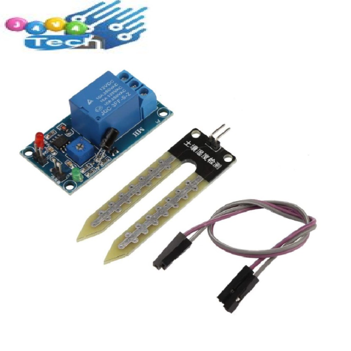 Modul Soil Moisture Relay DC 12V Control Board Saklar Irigasi Otomatis ...
