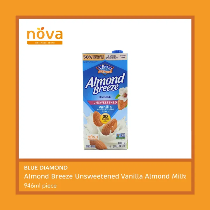 Blue Diamond Almond Breeze Unsweetened Vanilla Almond Milk 946ml (pc) | Lazada PH