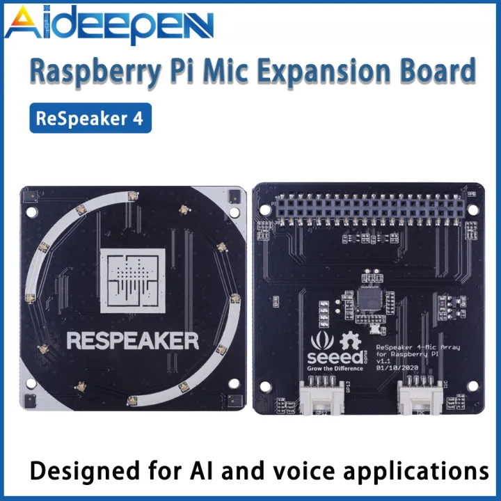 【Ready Stock &Free Shipping】ReSpeaker 4-Mic Expanding Board Array for ...