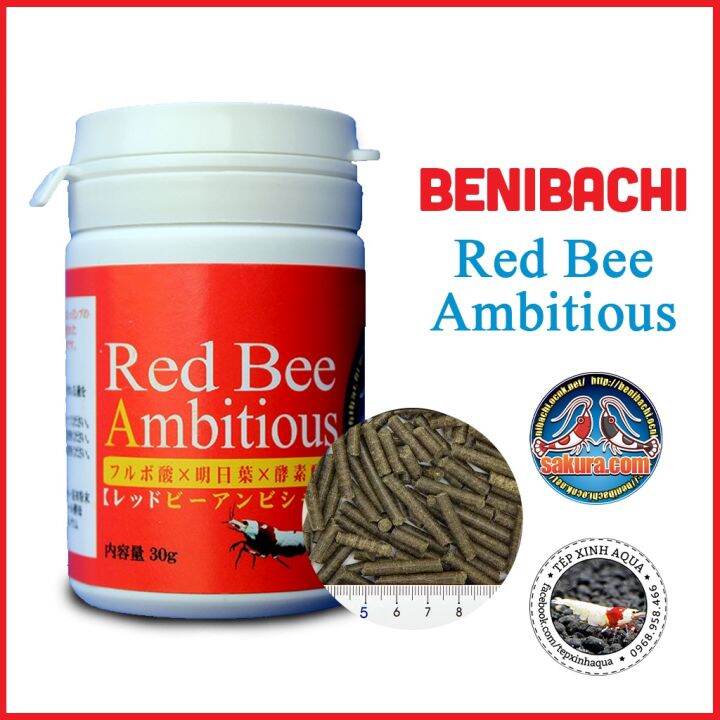 Thức ăn tép cảnh cao cấp BENIBACHI RED BEE AMBITIOUS giàu đạm và dinh ...