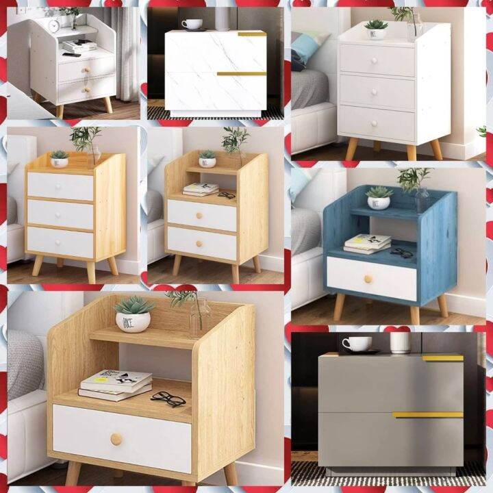 hot Bedside Table Nightstand with Drawer End Opening Shelf | Lazada PH
