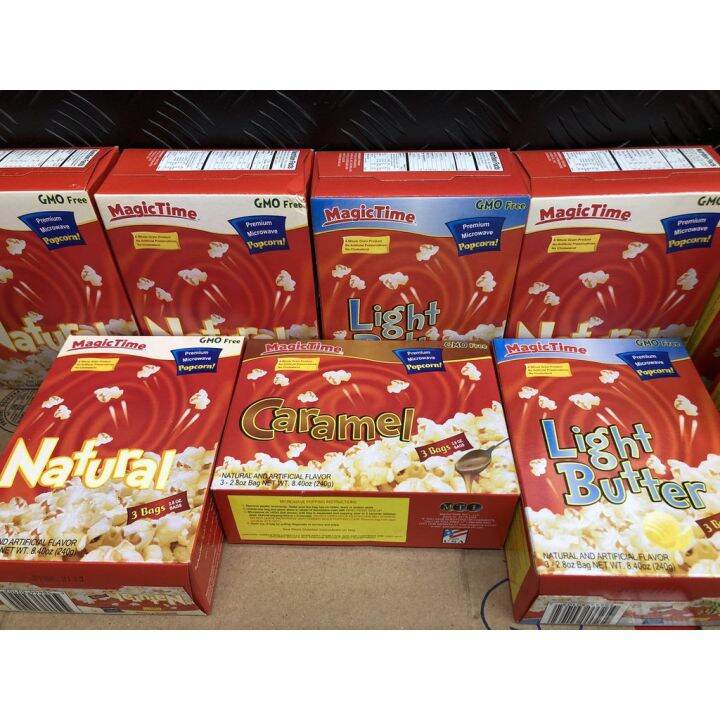 Magic Time Popcorn (240g) - Natural / Caramel / Butter / Double Butter ...